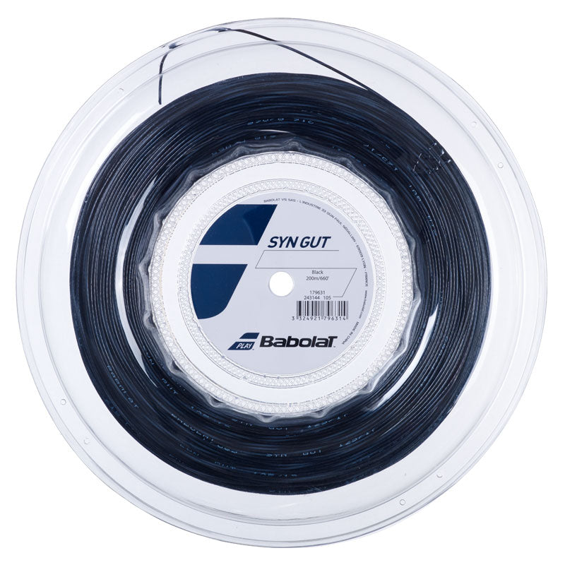 Babolat Synthetic Gut 16 Tennis String Reel Black | Ole Tennis