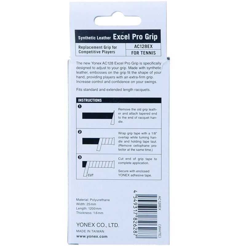 Yonex Synthetic Leather Excel Pro Grip Tennis Replacement Grip