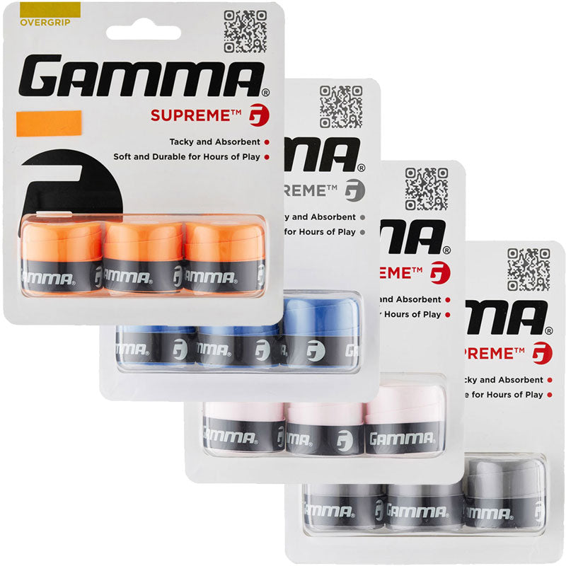 Gamma Supreme Tennis OverGrip - 3 Pack