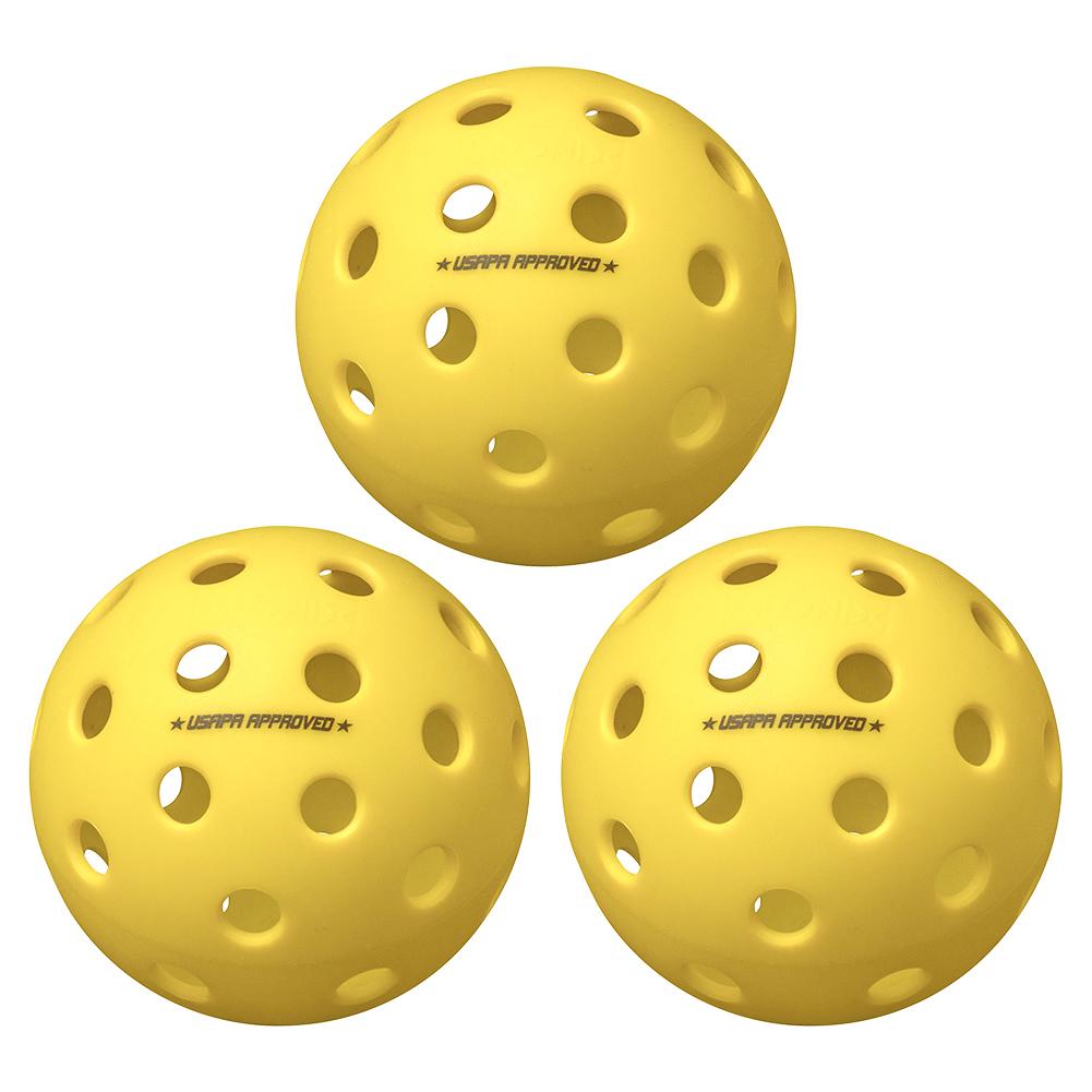 Onix Fuse G2 Outdoor Pickleball Balls 3 Pack Yellow